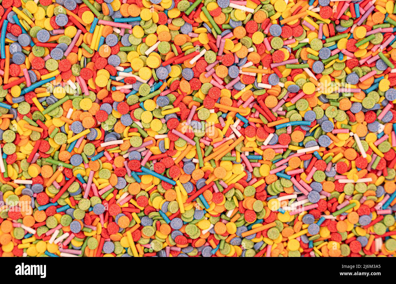 Dots of sugar sprinkles, cake and pastry decoration, lots of sprinkles ...
