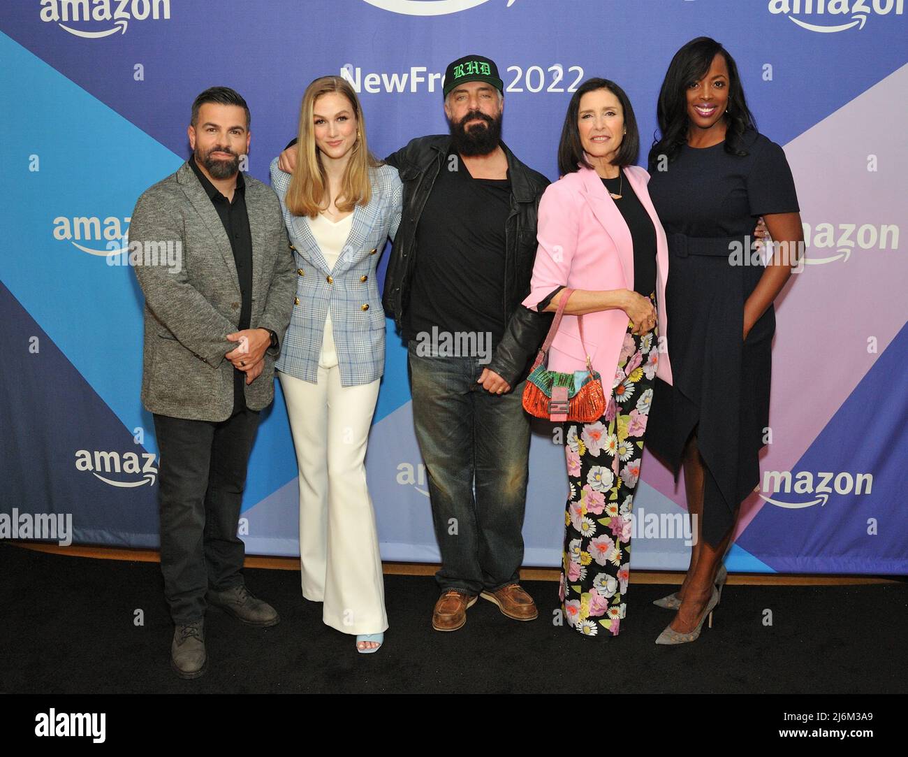 New York, USA. 02nd May, 2022. L-R: Ryan Pirozzi, Madison Lintz, Titus ...