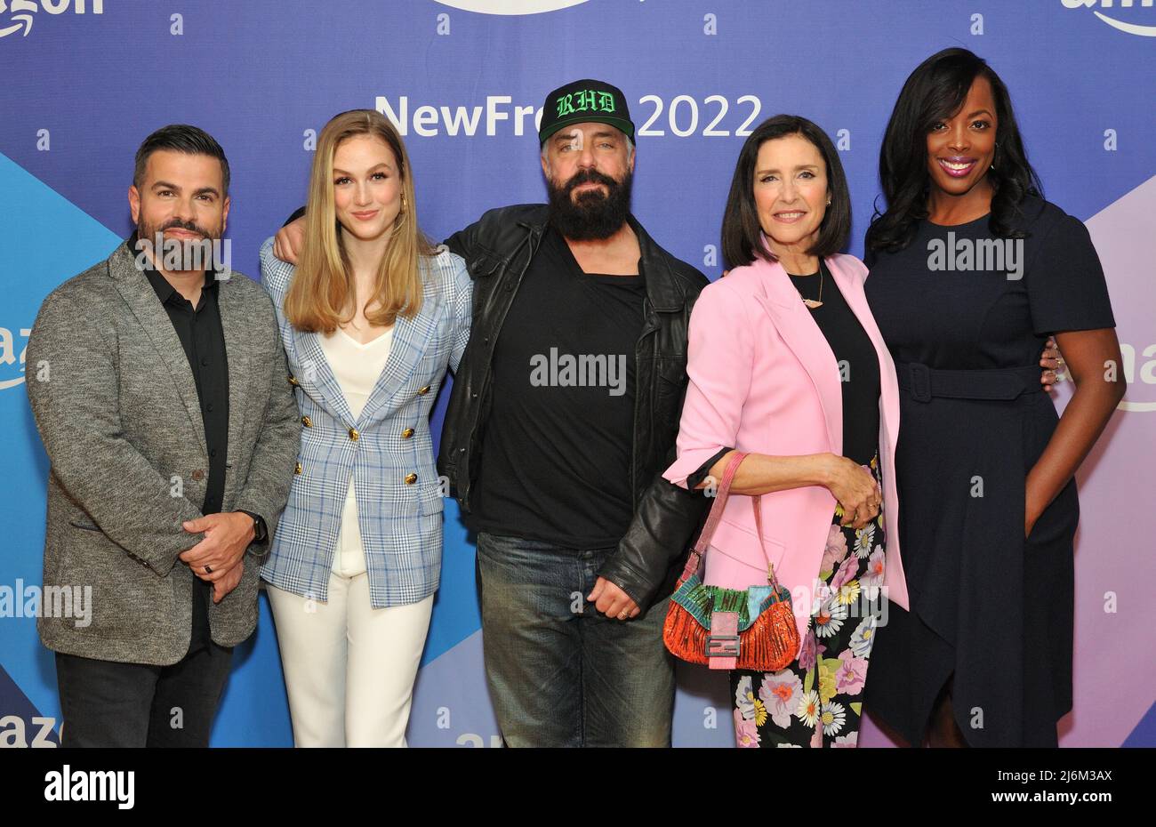 New York, USA. 02nd May, 2022. L-R: Ryan Pirozzi, Madison Lintz, Titus ...