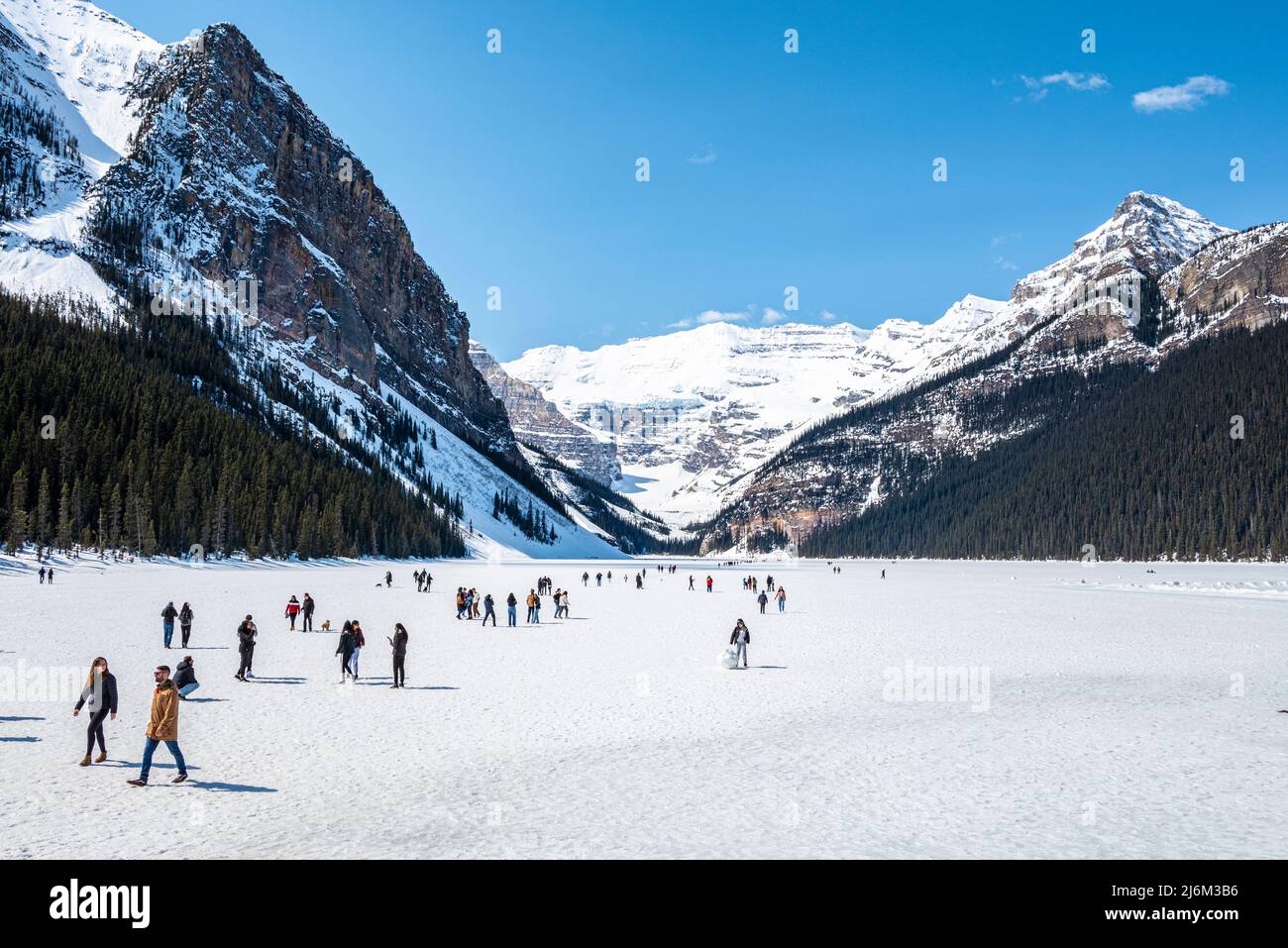 Lake Louise (named Ho-run-num-nay (Lake of the Little Fishes) by the ...