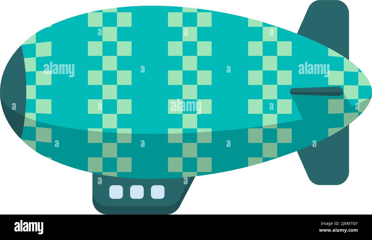 Colorful airship ( blimp ) vector illustration Stock Vector Image & Art ...