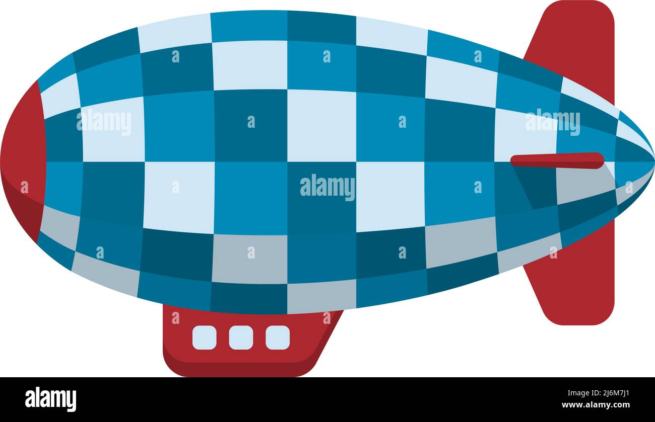 Colorful airship ( blimp ) vector illustration Stock Vector Image & Art ...