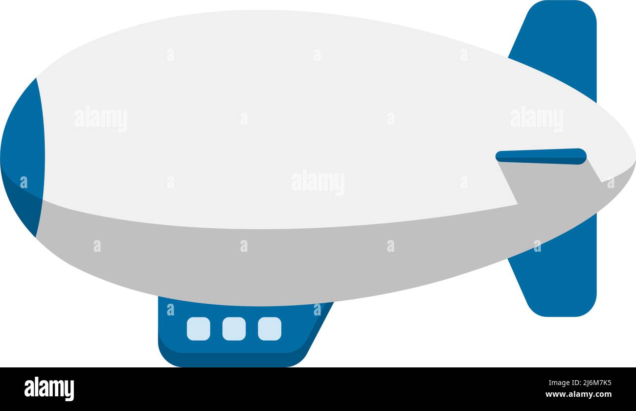 Colorful airship ( blimp ) vector illustration Stock Vector Image & Art ...