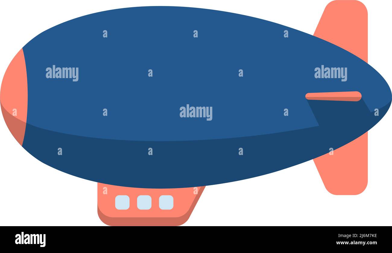 Colorful airship ( blimp ) vector illustration Stock Vector Image & Art ...