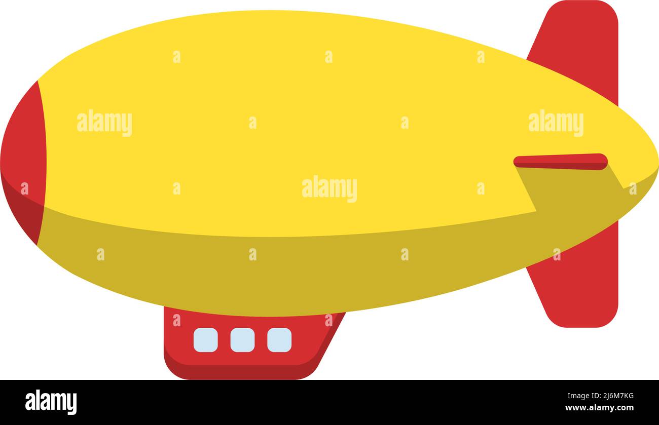 Colorful airship ( blimp ) vector illustration Stock Vector Image & Art ...
