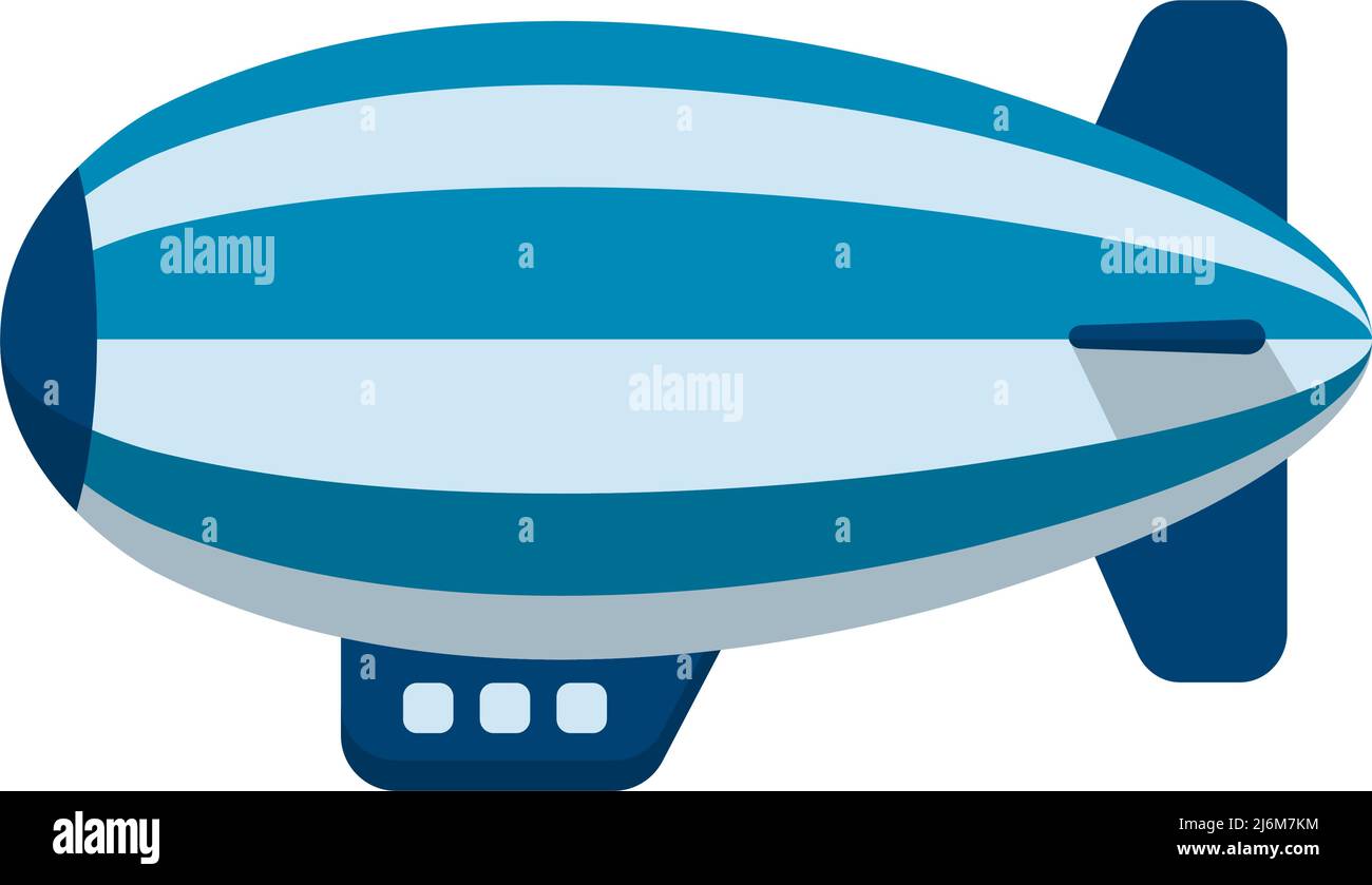 Colorful airship ( blimp ) vector illustration Stock Vector Image & Art ...