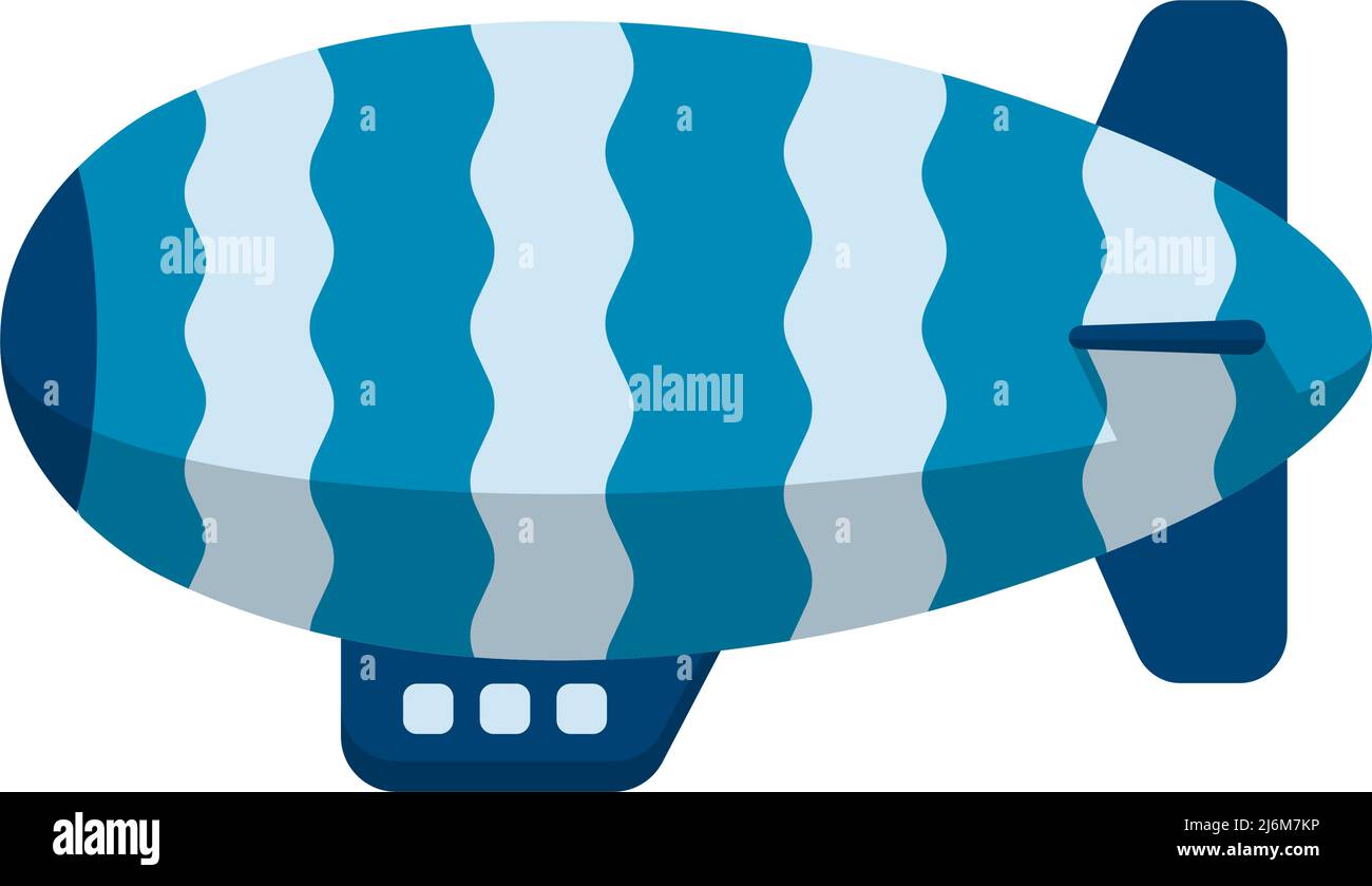 Colorful airship ( blimp ) vector illustration Stock Vector Image & Art ...