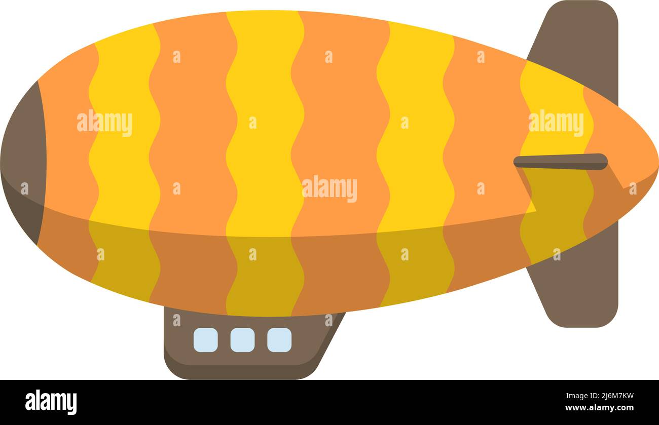 Colorful airship ( blimp ) vector illustration Stock Vector Image & Art ...
