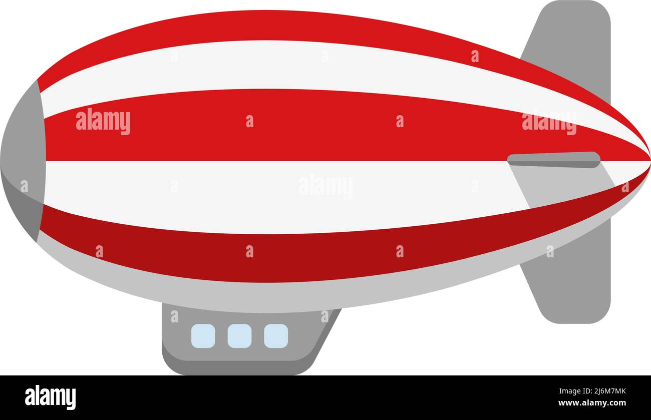 Colorful airship ( blimp ) vector illustration Stock Vector Image & Art ...