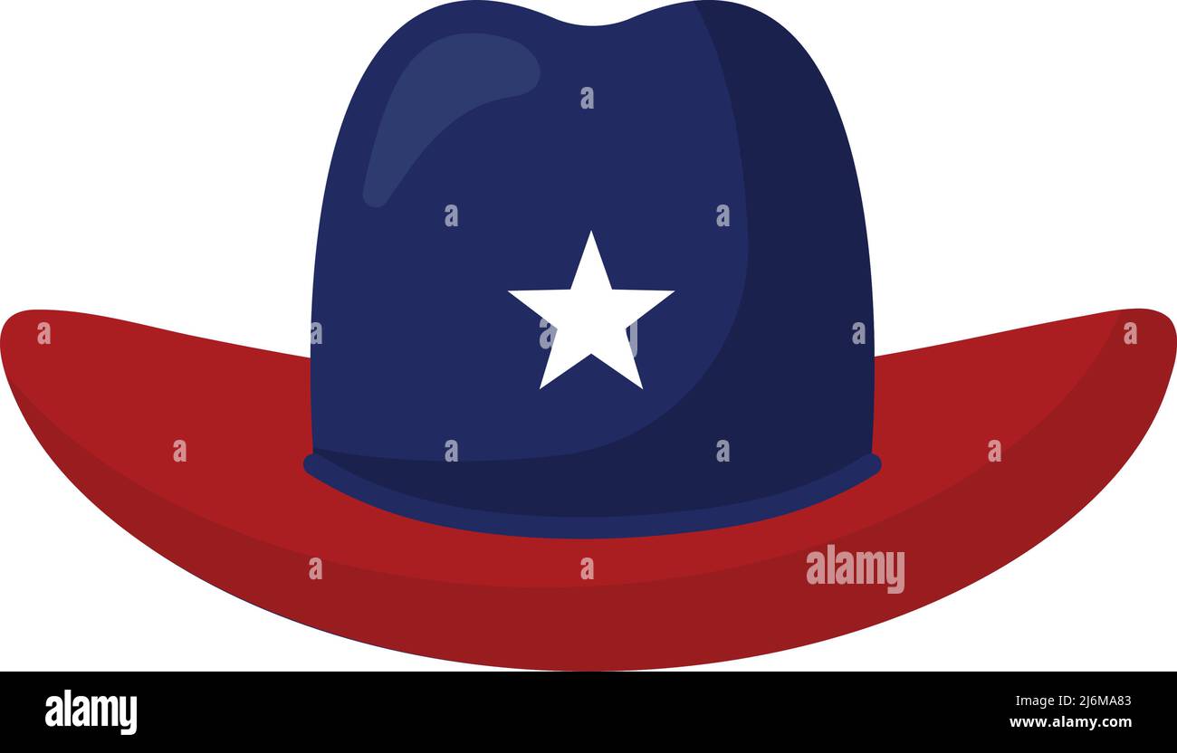 blue cowboy hat Stock Vector Image & Art - Alamy