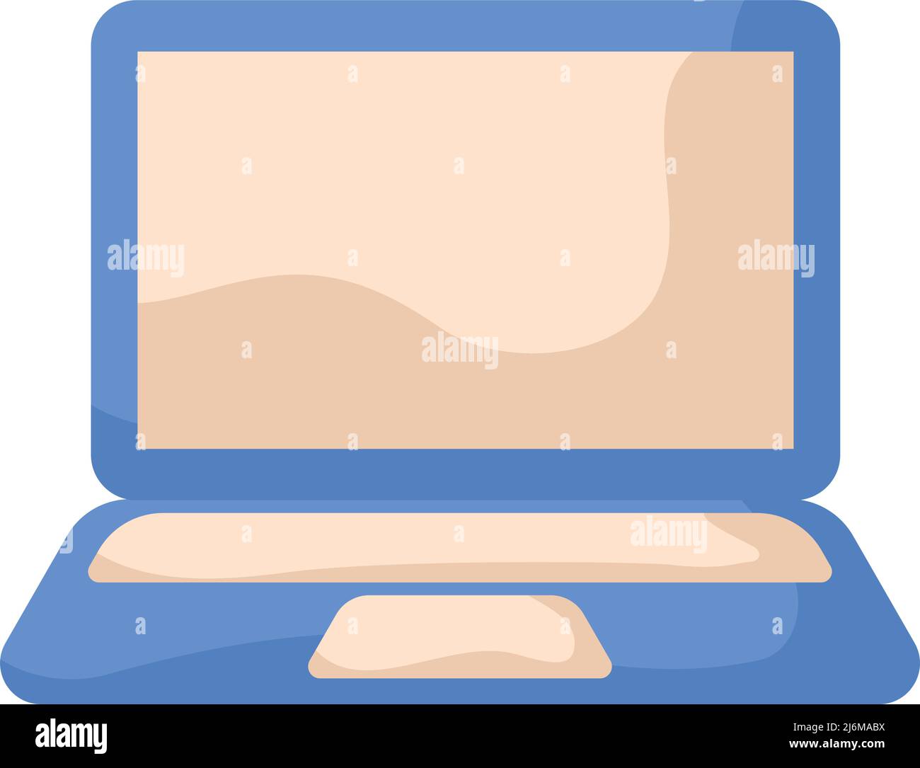 blue laptop computer Stock Vector Image & Art - Alamy