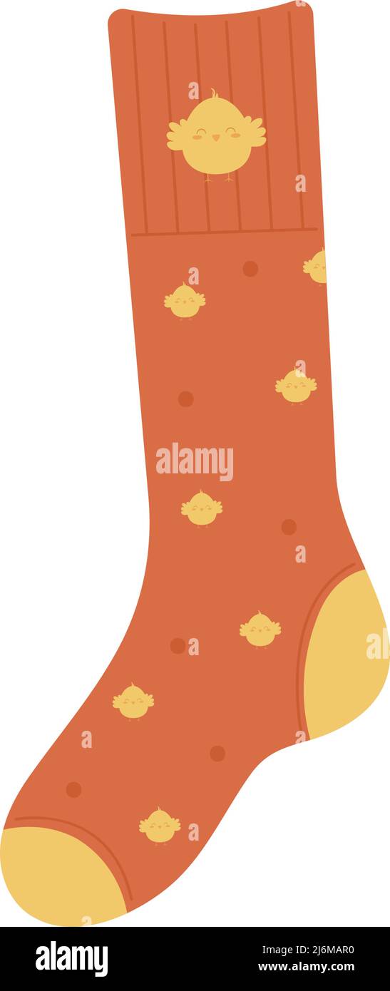 orange sock design Stock Vector Image & Art - Alamy