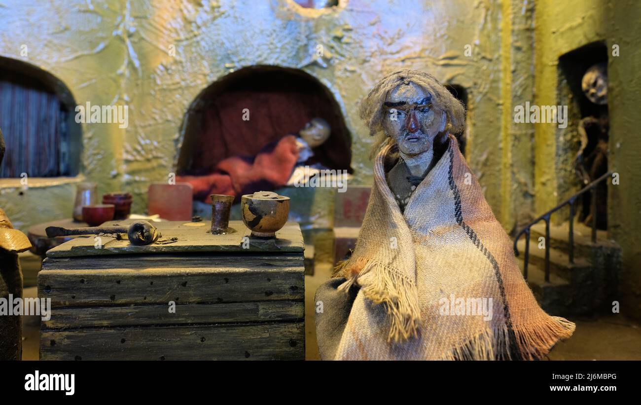 Detail of the Opium Den penny arcade game at Musee Mecanique in San ...