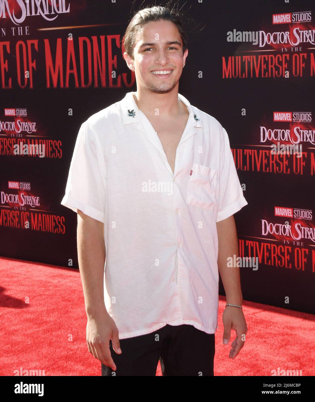 Los Angeles, USA. 02nd May, 2022. Aramis Knight arrives at the Marvel ...
