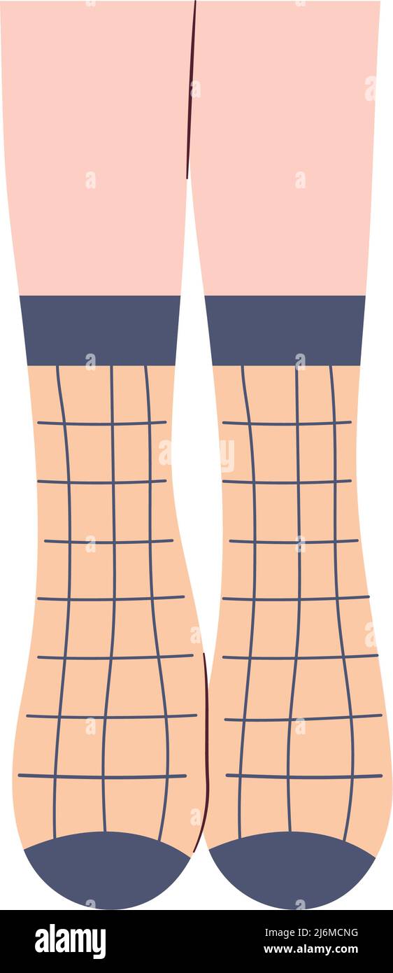 striped socks pair Stock Vector Image & Art - Alamy