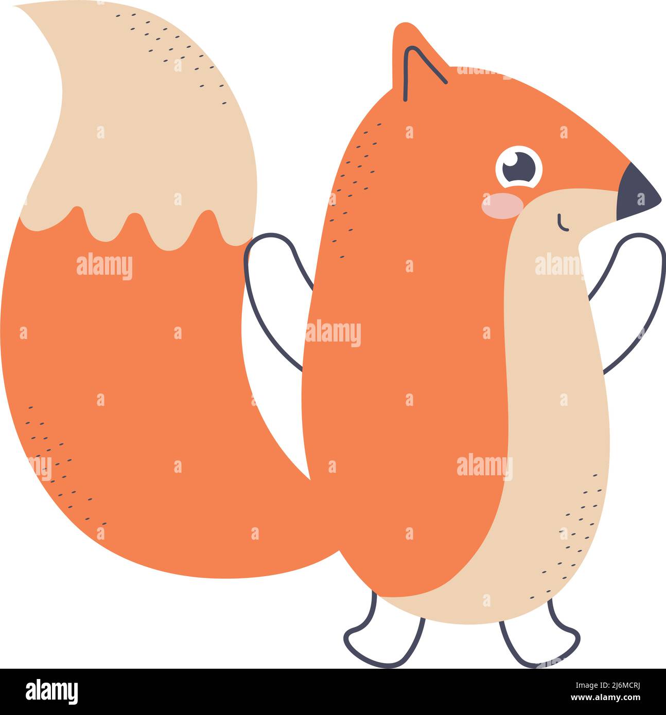 cute squirrel illustration Stock Vector Image & Art - Alamy
