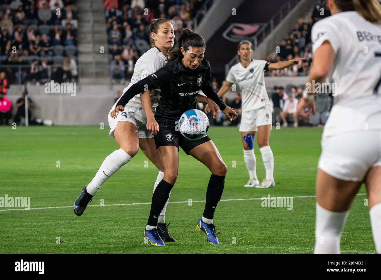 Angel City FC forward Christen Press (23) controls possession against ...