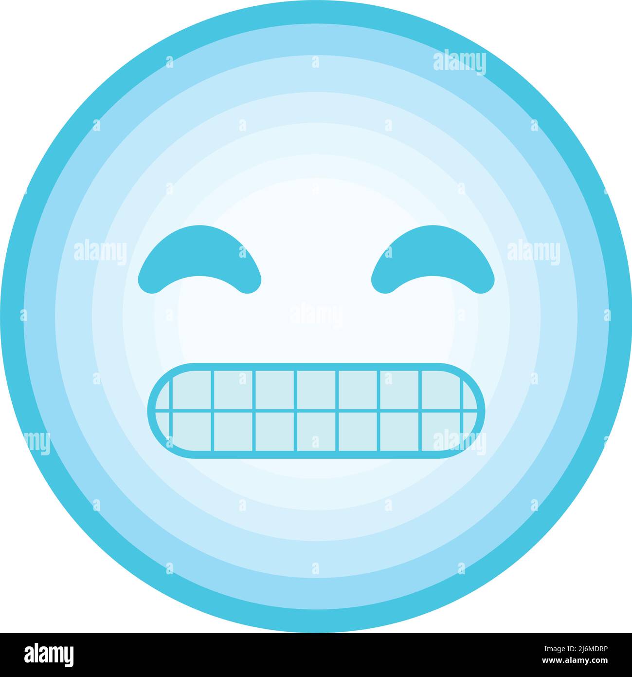 blue emoji frozen Stock Vector Image & Art - Alamy