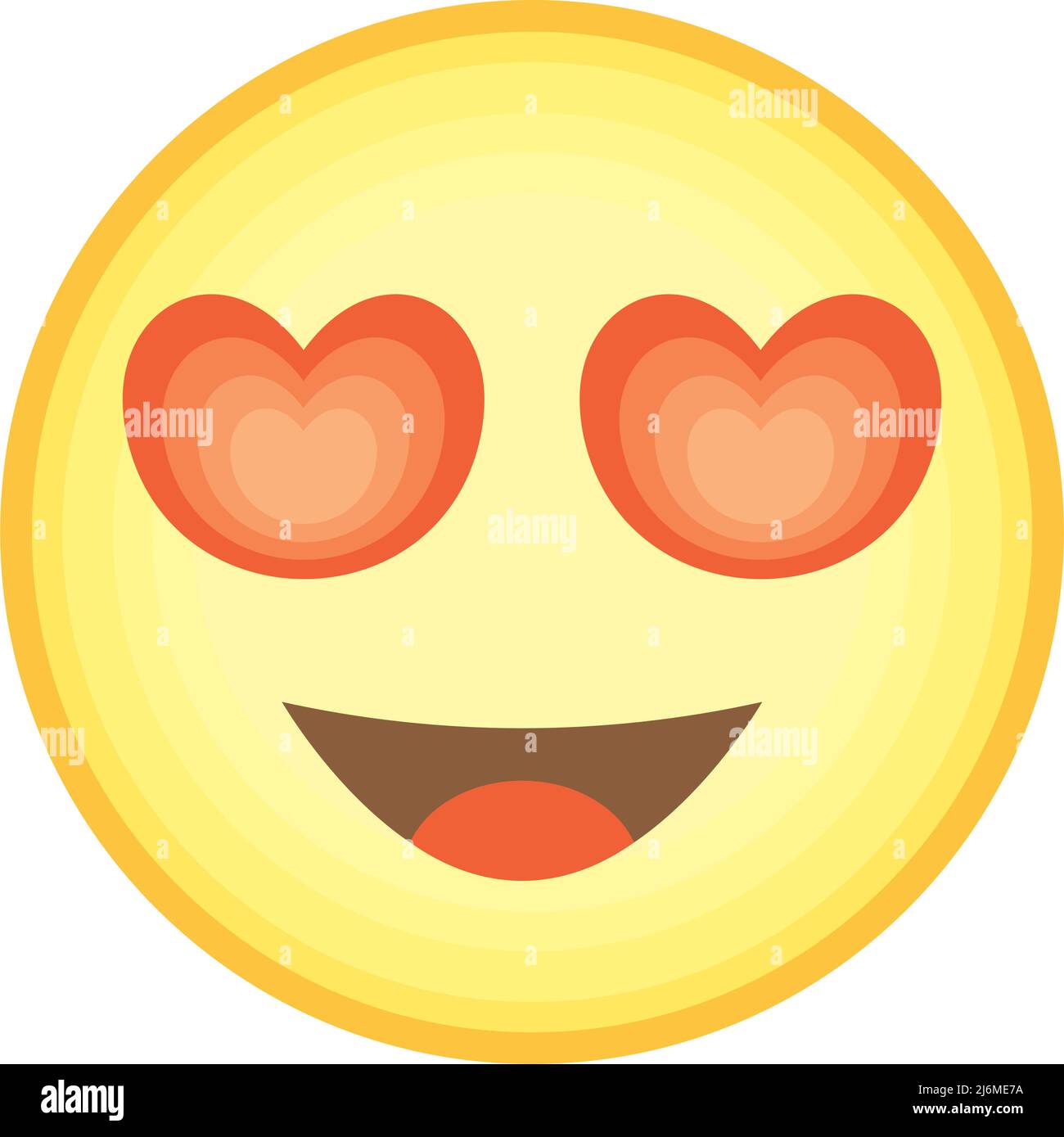 emoji with heart eyes Stock Vector Image & Art - Alamy