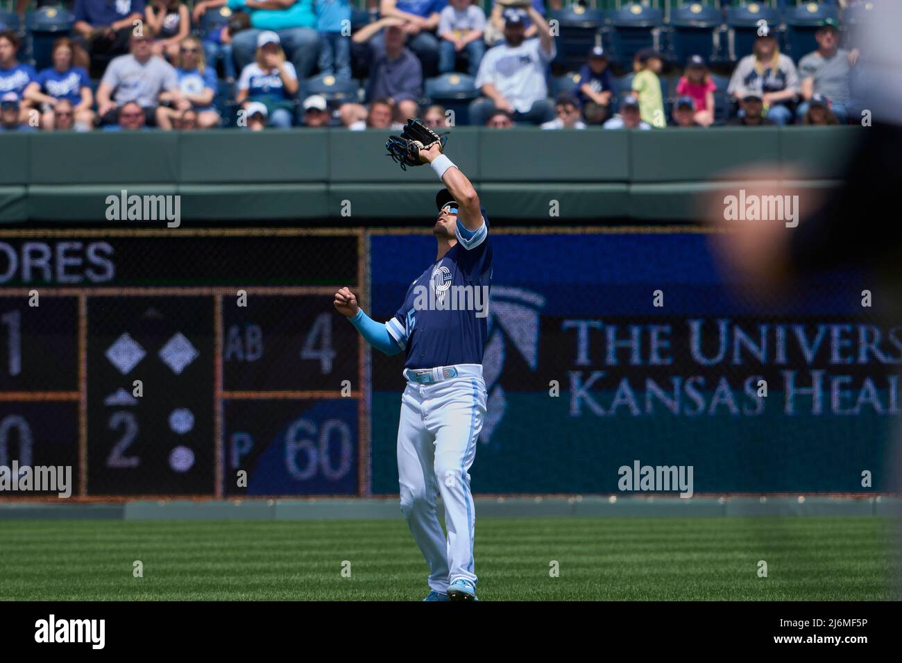 May 1 2022: Kansas City second baseman Whit Merrifield (15) makes a ...