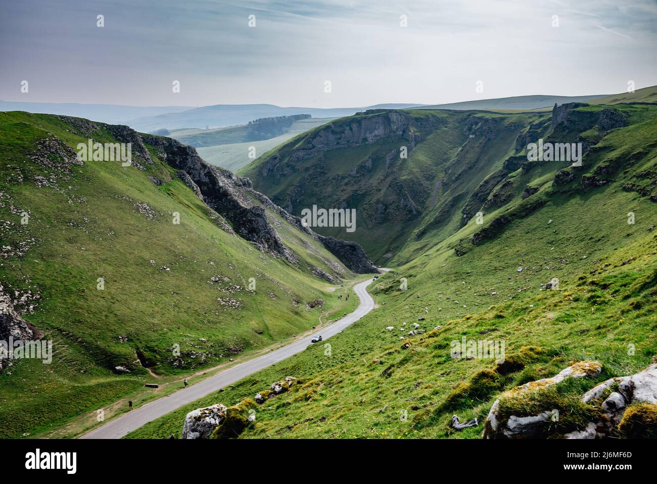 Winnats Pass in Peak District National Park in England ,April 2022 ...