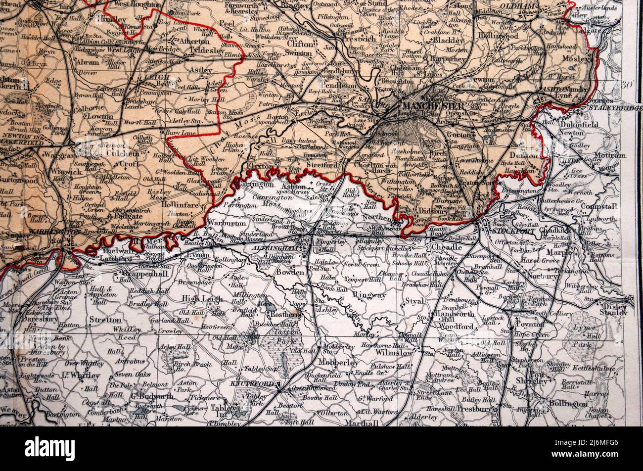 Map of oldham hi-res stock photography and images - Alamy