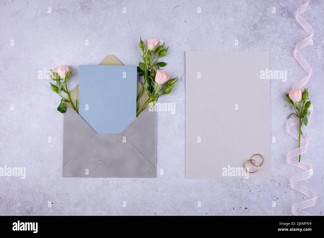 Wedding invitation card. Save the date concept Stock Photo - Alamy