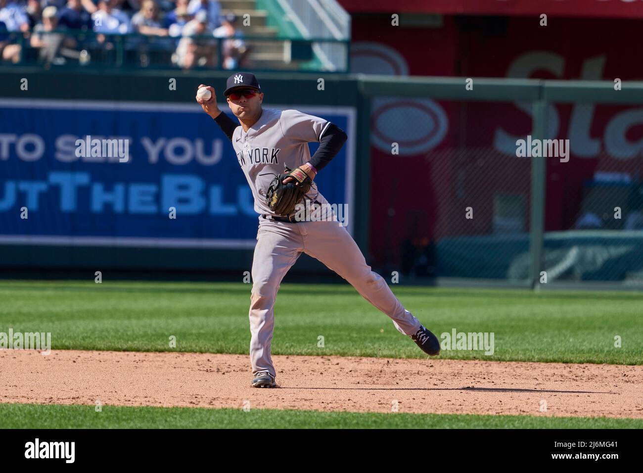 May 1 2022: New York shortstop Isiah Kiner-.Falefa (28) in action ...