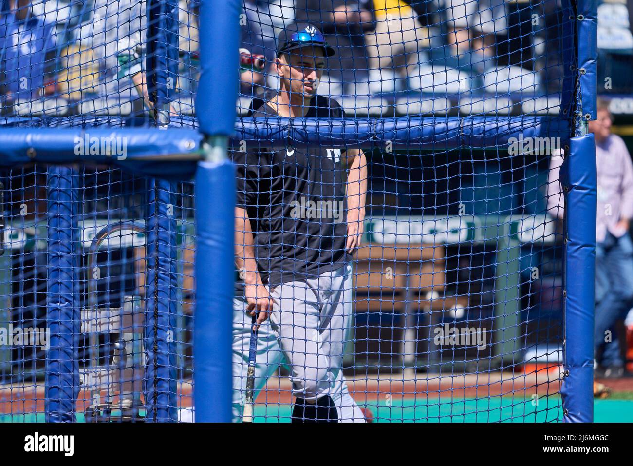 May 1 2022: New York outfielder Tim Locastro (33) during pre game with ...