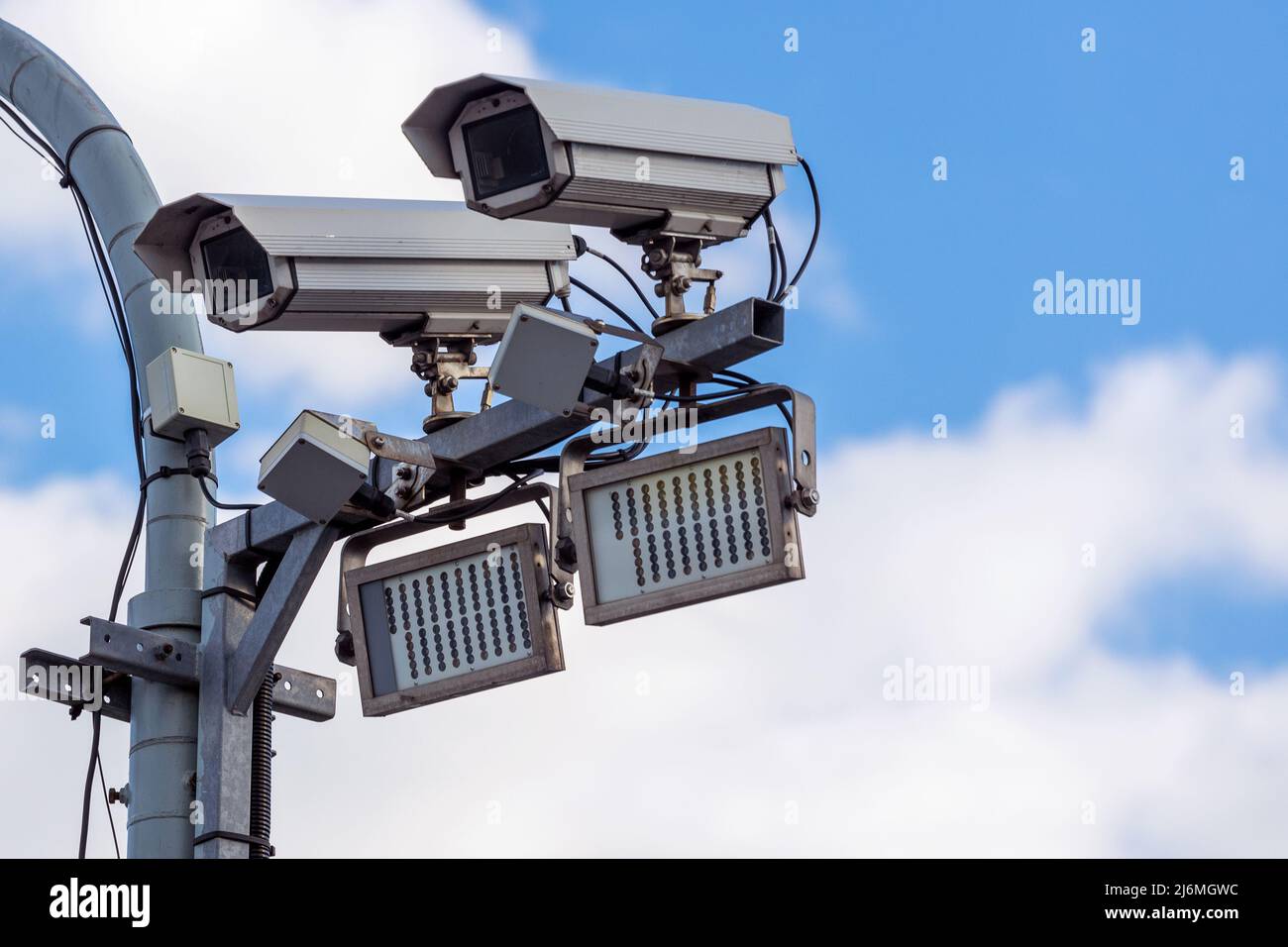 Security Camera on a Modern Building in Prague, Czech republic Stock ...