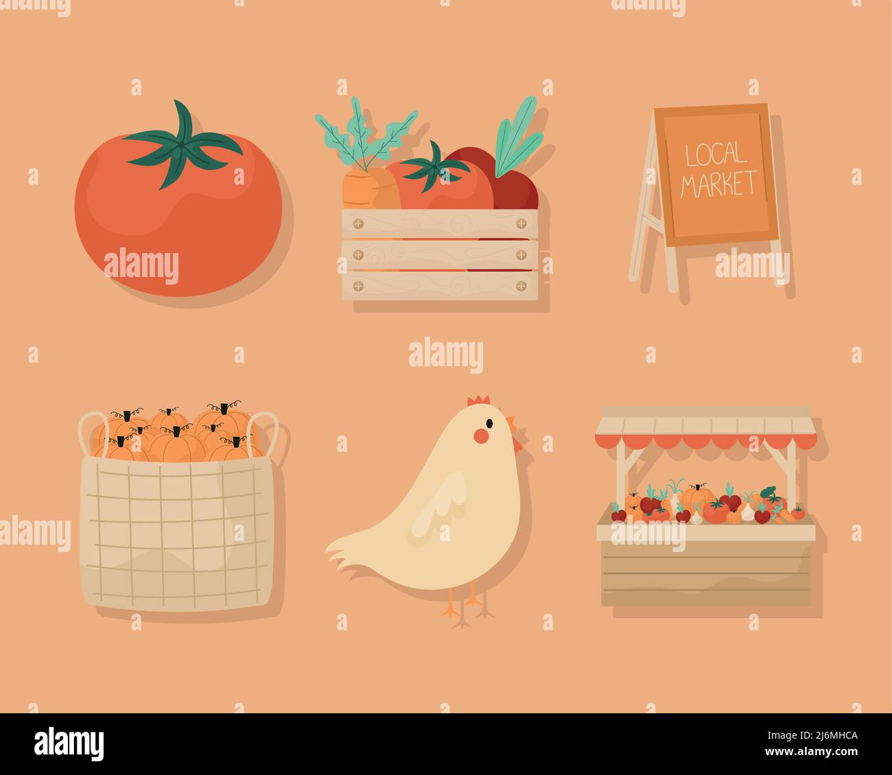 local market icons Stock Vector Image & Art - Alamy