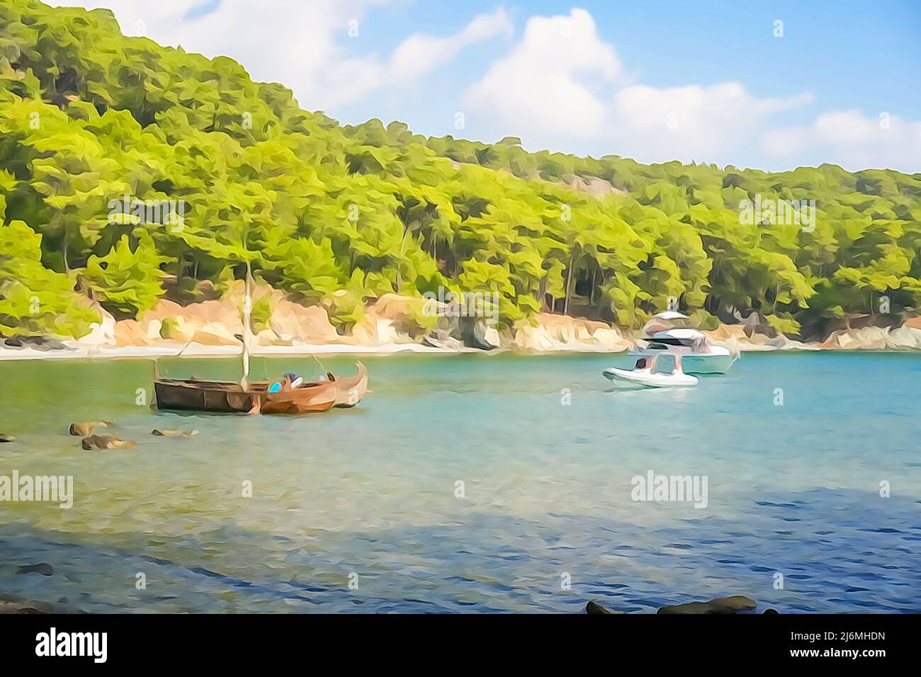 Open deck fishing boat hi-res stock photography and images - Alamy