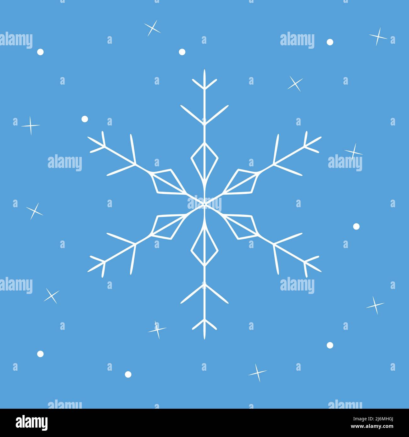 Snowflake winter. Design element. Flat vector illustration Stock Vector ...