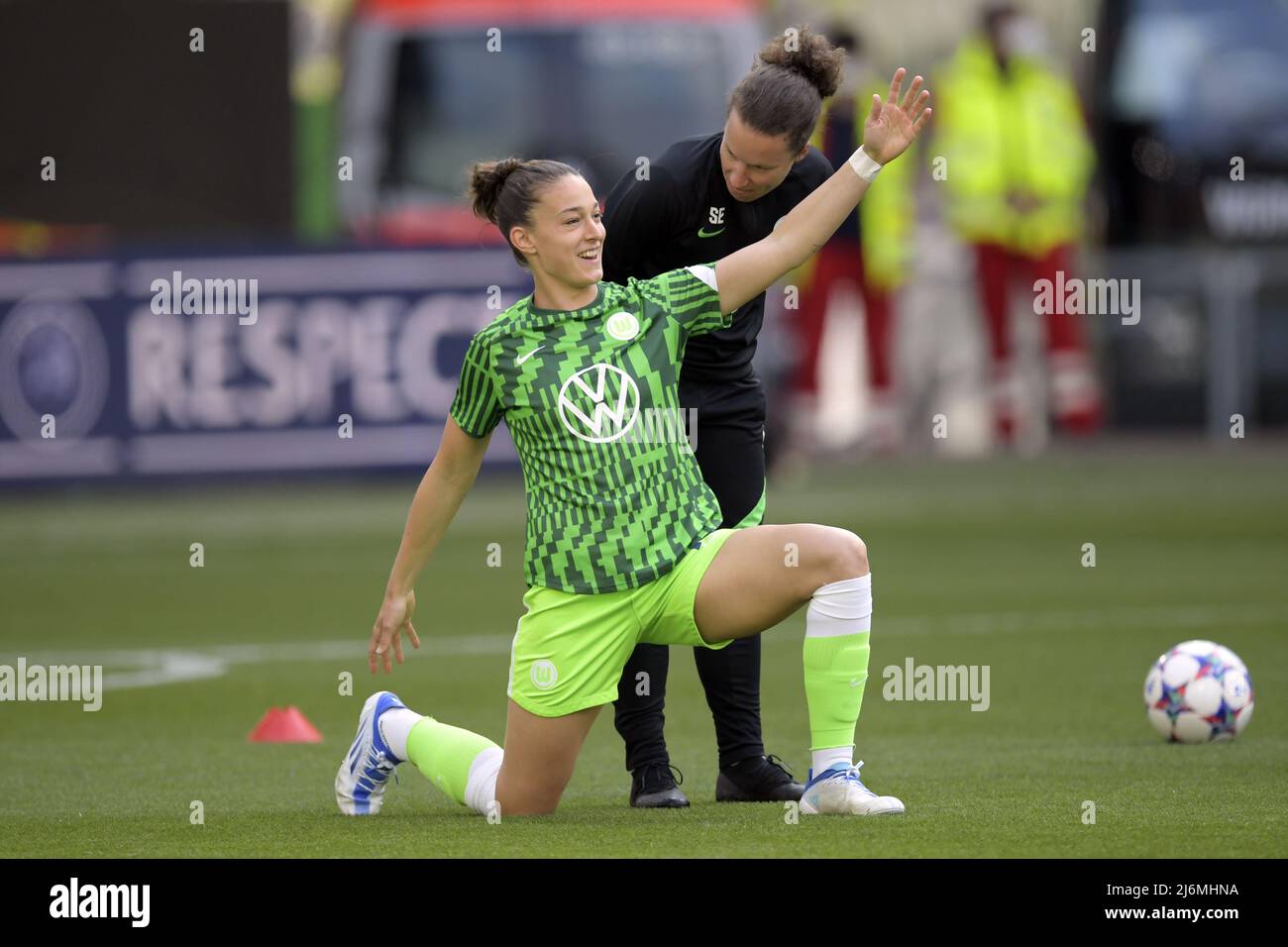 WOLFSBURG - (lr) Felicitas Rauch of VFL Wolfsburg, VFL Wolfsburg women ...