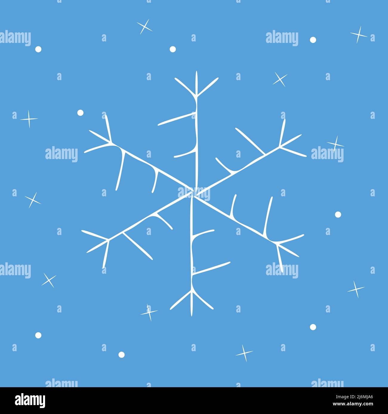 Snowflake winter. Design element. Flat vector illustration Stock Vector ...