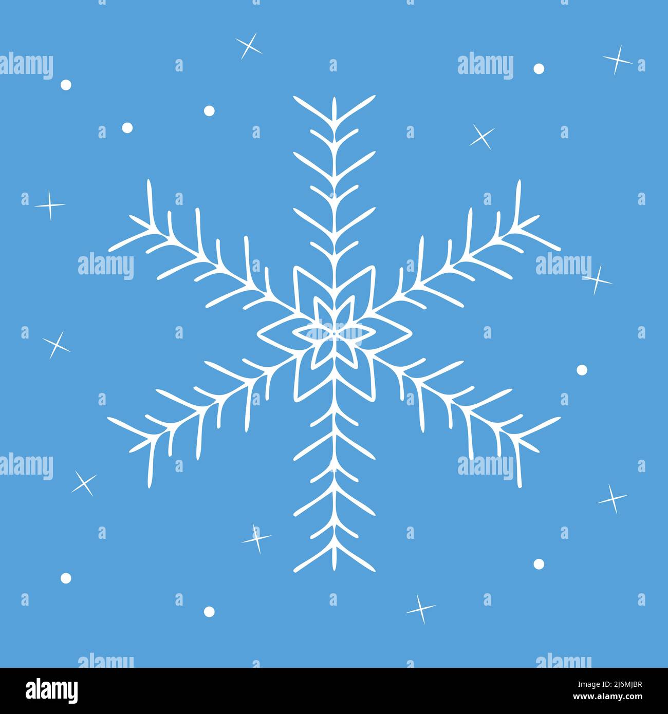 Snowflake winter. Design element. Flat vector illustration Stock Vector ...