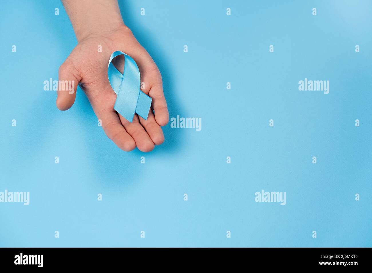 Men's health and Prostate cancer awareness campaign concept. Male hand ...