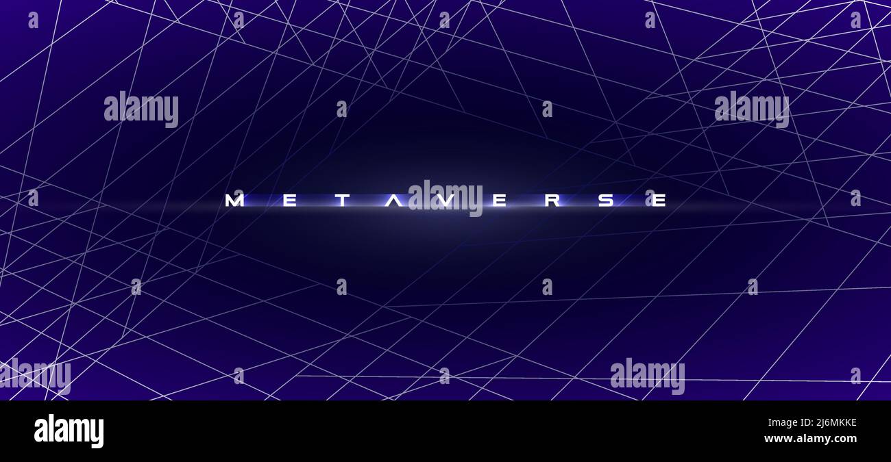 Metaverse abstract background with perspective grids in the different ...