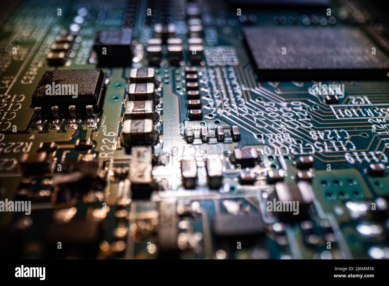 Circuit board background. Electronic circuit board texture. Computer ...