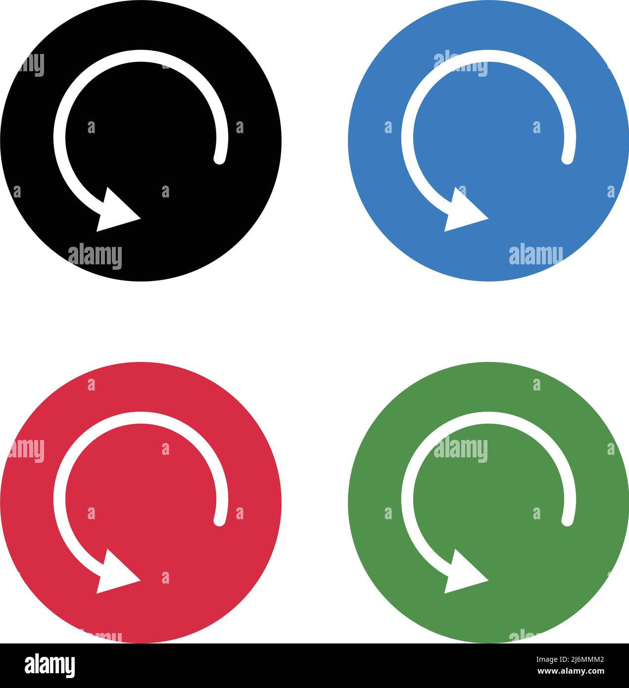 Recycled icon set. Reload and refresh. Editable vectors Stock Vector ...