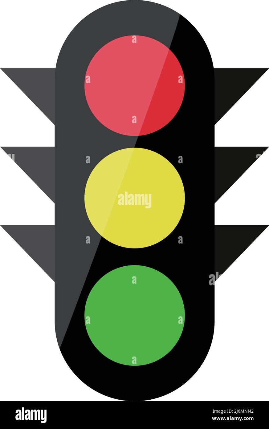 Vertical traffic lights. Editable vector. eps10 Stock Vector Image ...