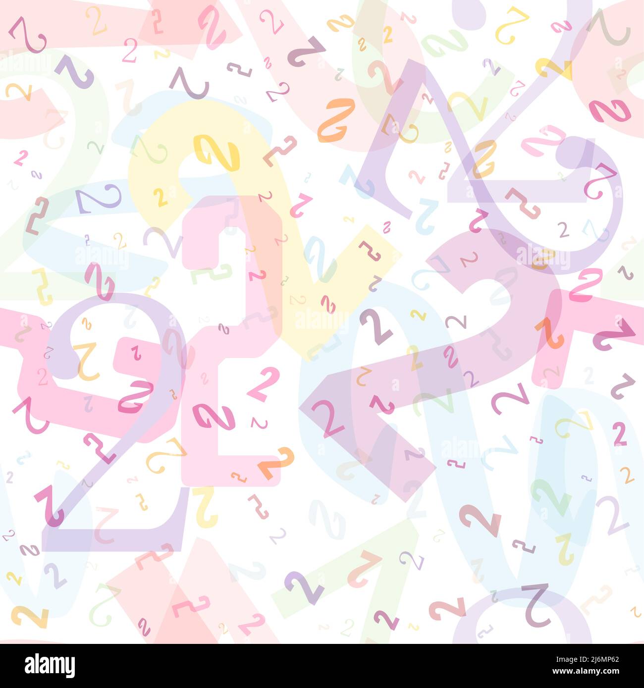 Seamless abstract pattern of the number 2 for texture, textiles and ...