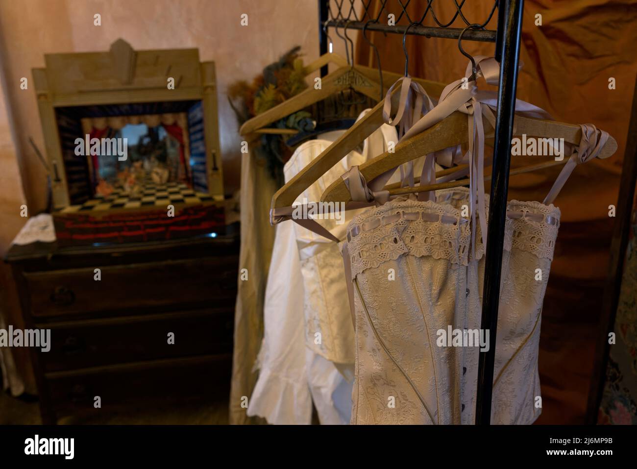 Items are displayed inside the Moulin Rouge windmill on May 2, 2022 in ...