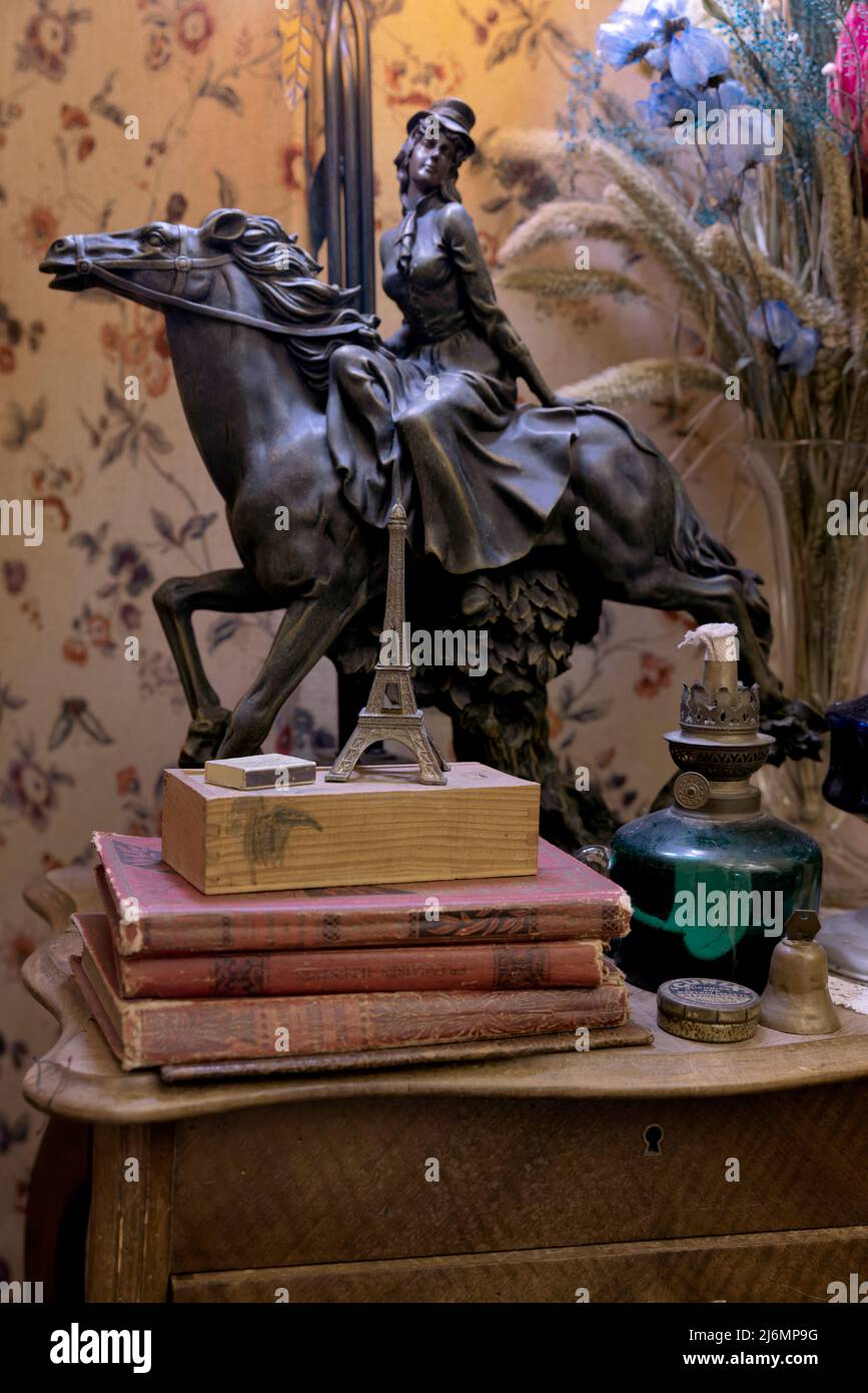 Items are displayed inside the Moulin Rouge windmill on May 2, 2022 in ...