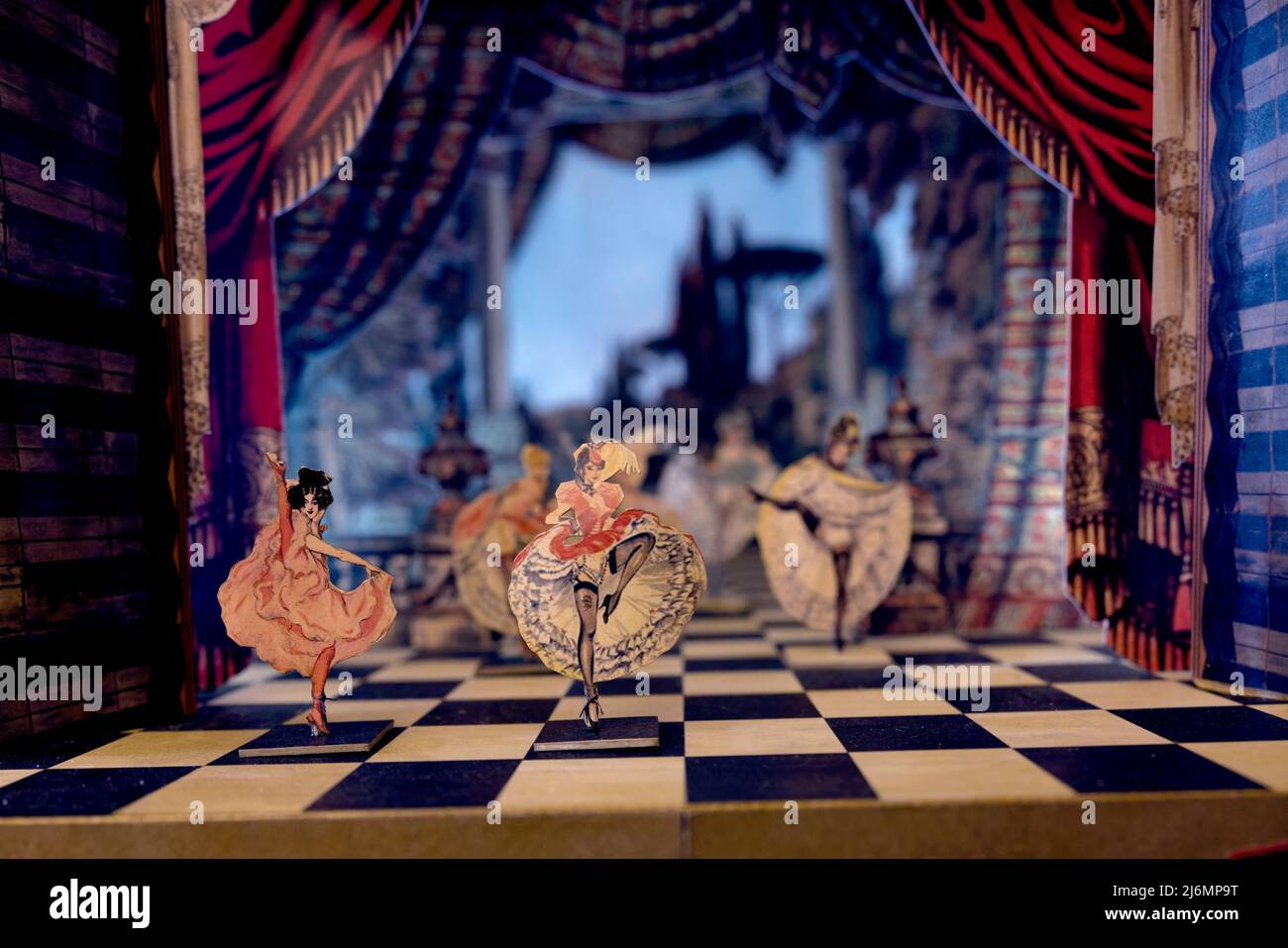 Items are displayed inside the Moulin Rouge windmill on May 2, 2022 in ...