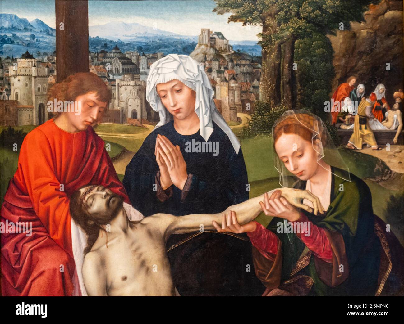 Pieta at the foot on the cross hi-res stock photography and images - Alamy