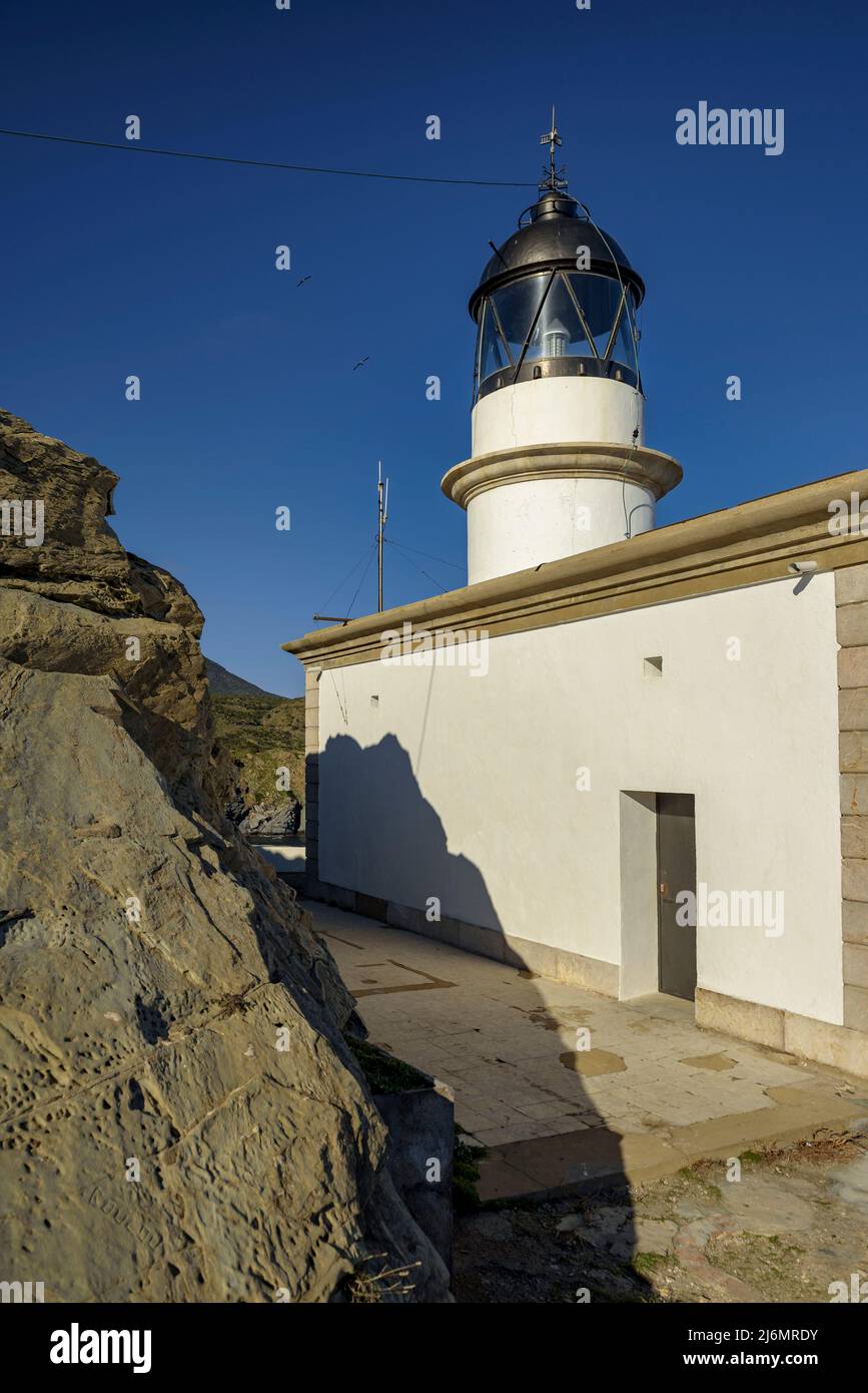 Cala Nans lighthouse near Cadaqués, in Cap de Creus (Empordà, Girona ...