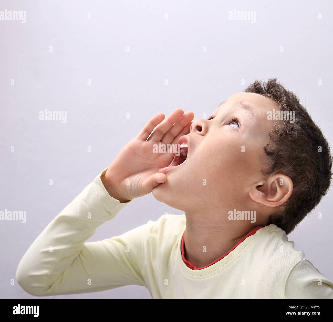 Boy shouting hi-res stock photography and images - Alamy