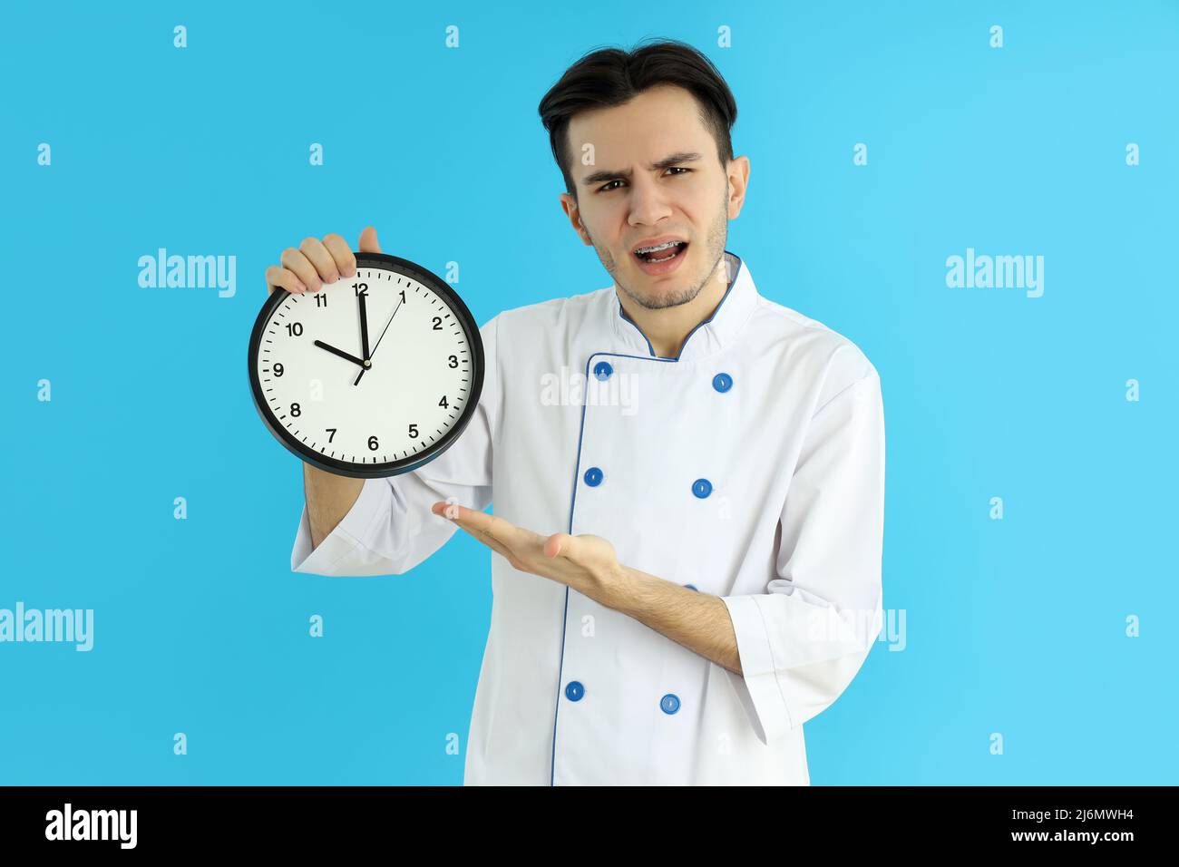 Blue checked uniform hi-res stock photography and images - Alamy
