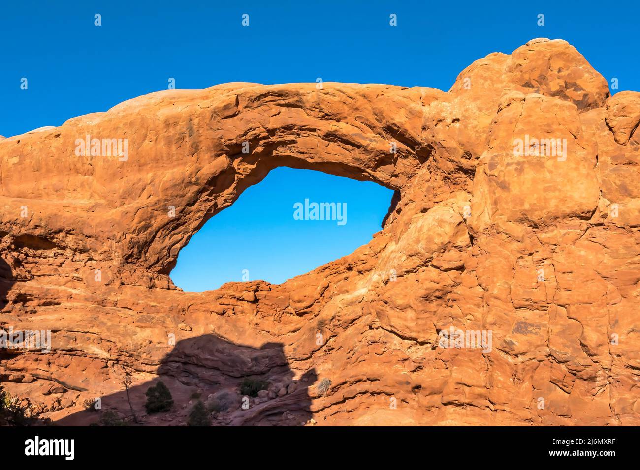 South Window Arch Windows Section Arches National Park Moab Utah USA ...